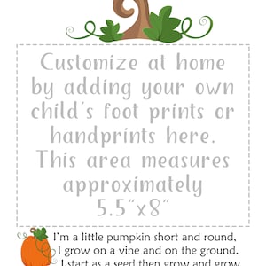 Halloween Handprint Art, Pumpkin Handprint Craft for Kids, Footprint ...