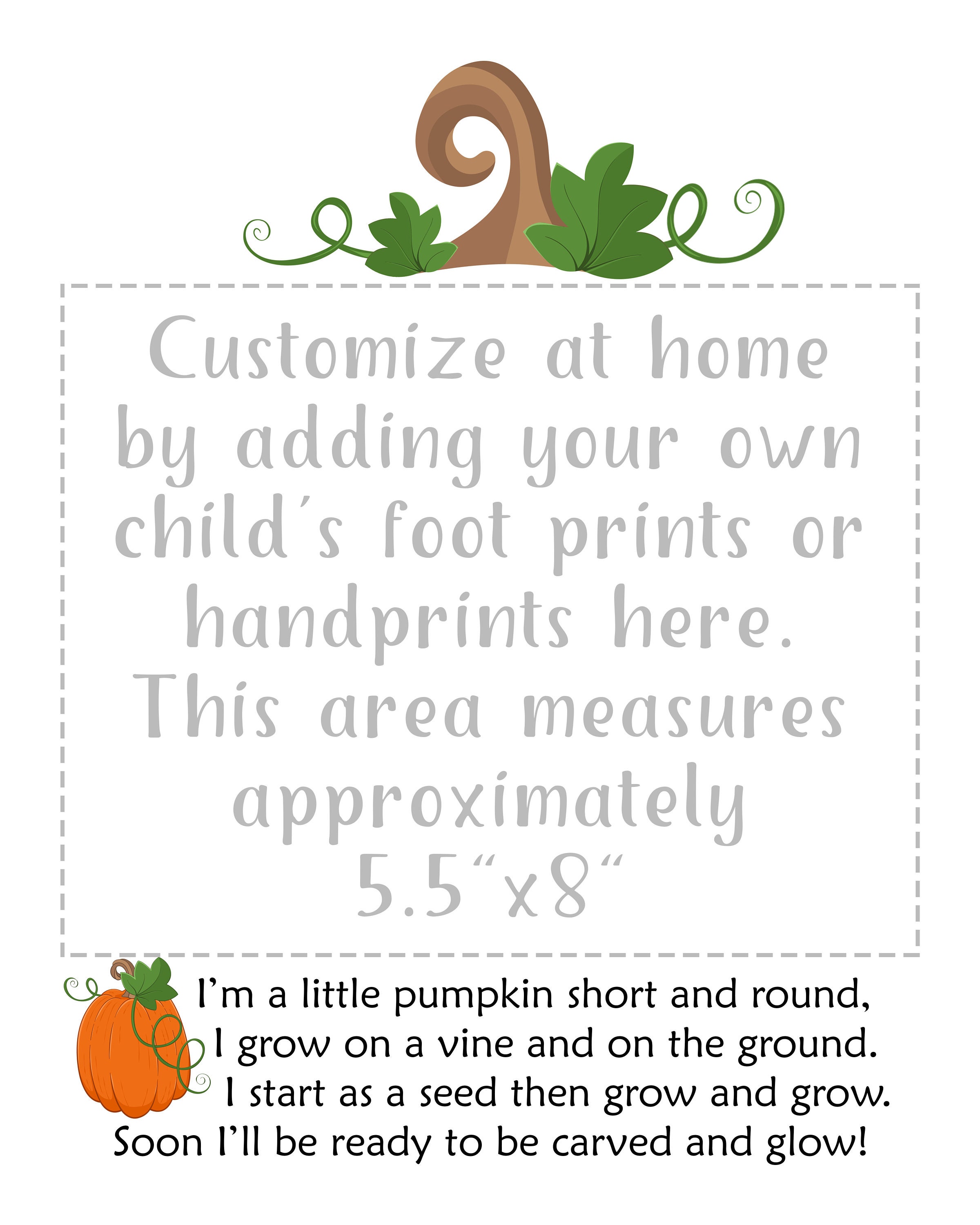 Halloween Handprint Art Pumpkin Handprint Craft for Kids - Etsy