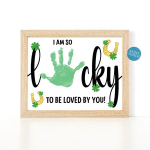 St Patrick's Day Handprint Art Project for Kids, Lucky to Be Loved by ...