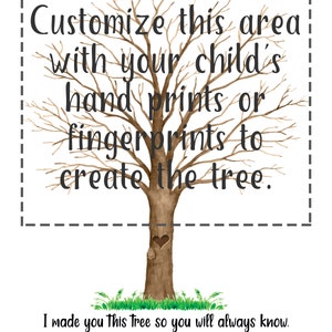 Gift From Daughter, Dad Gift, Mom Gift, Child Handprint Art, Printable ...