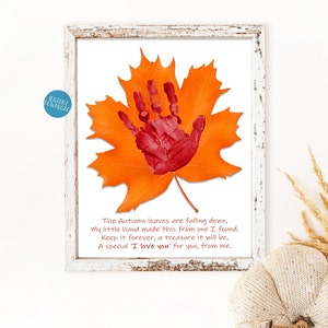 Autumn Handprint Art, Preschool Activities for Fall, Toddler Art ...