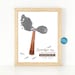 Hammer Footprint Art Project for Toddlers, Gift for Grandpa, Footprint ...