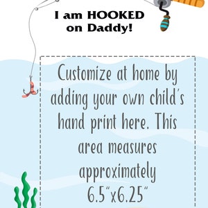 Hooked on Daddy, Fishing, Toddler Handprint Art, Baby Handprint Art ...