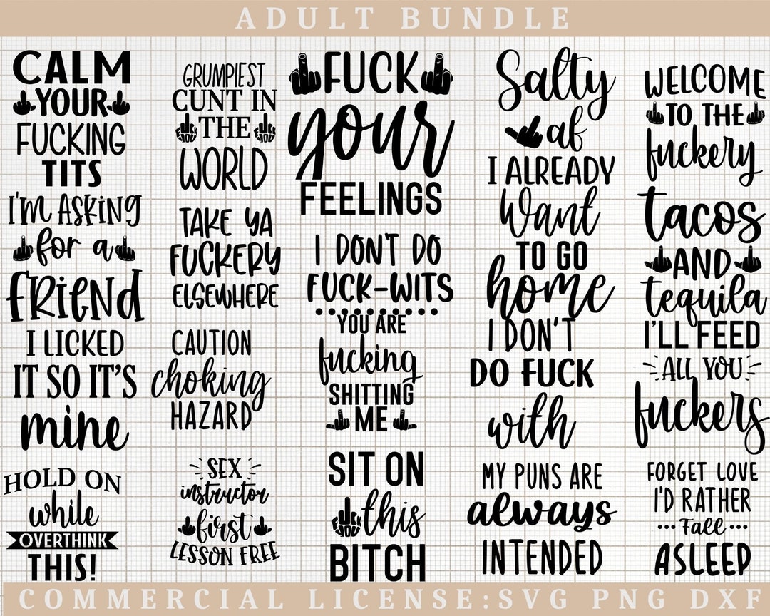 Adult Svg Bundle, Funny Adult Bundle, Funny Svg Bundle, Shirt Bundle ...