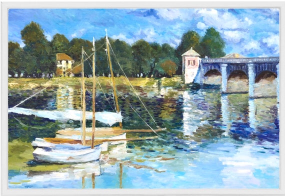 Monet Style Artwork Landscape Painting Original Artwork Claude | Etsy