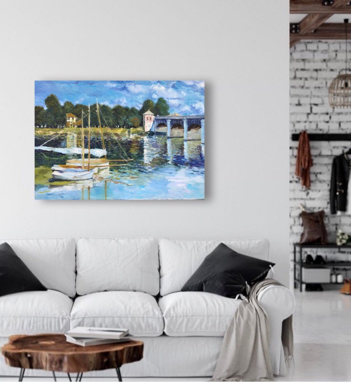 Monet Style Artwork Landscape Painting Original Artwork Claude Monet ...