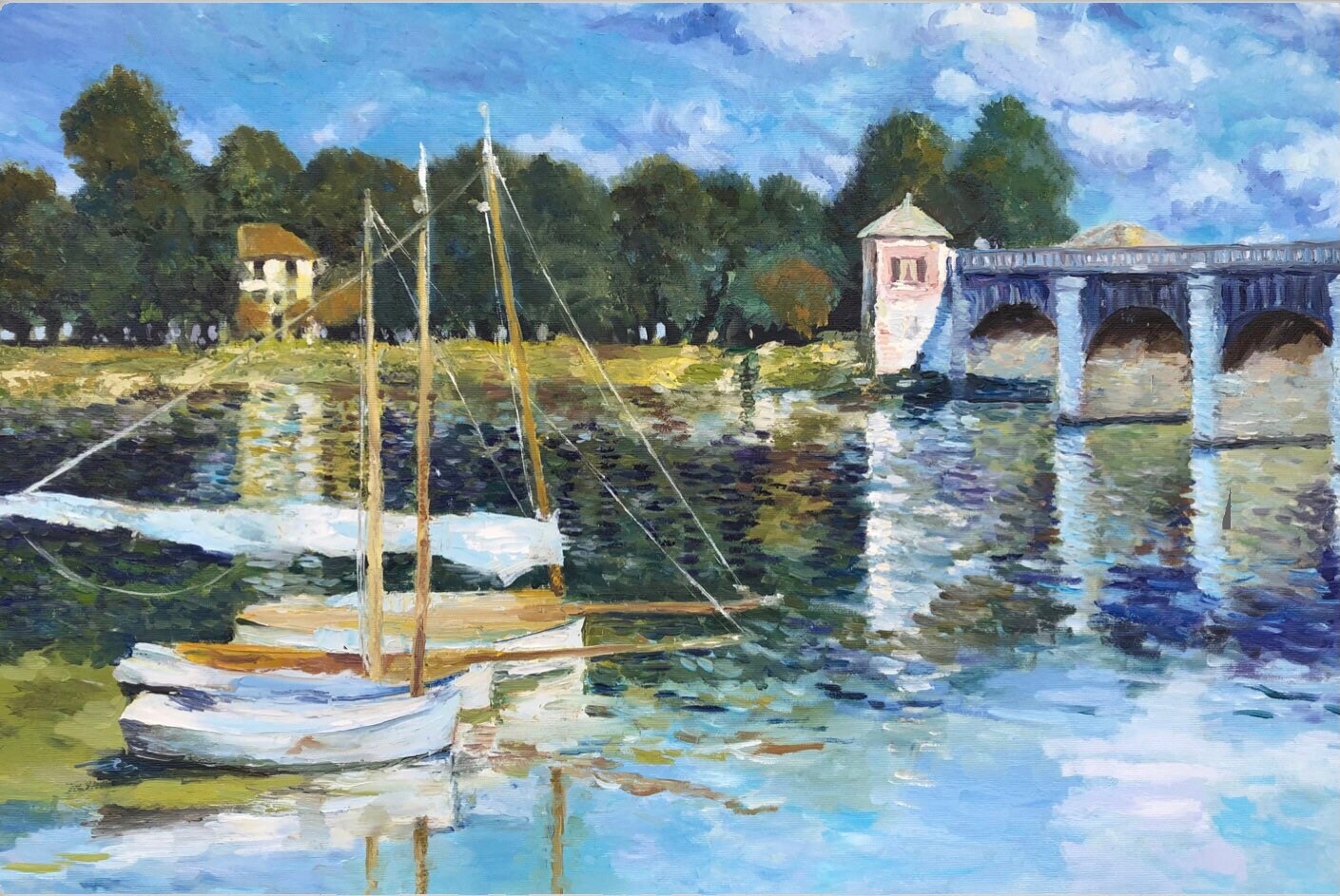 Monet Style Artwork Landscape Painting Original Artwork Claude Monet ...