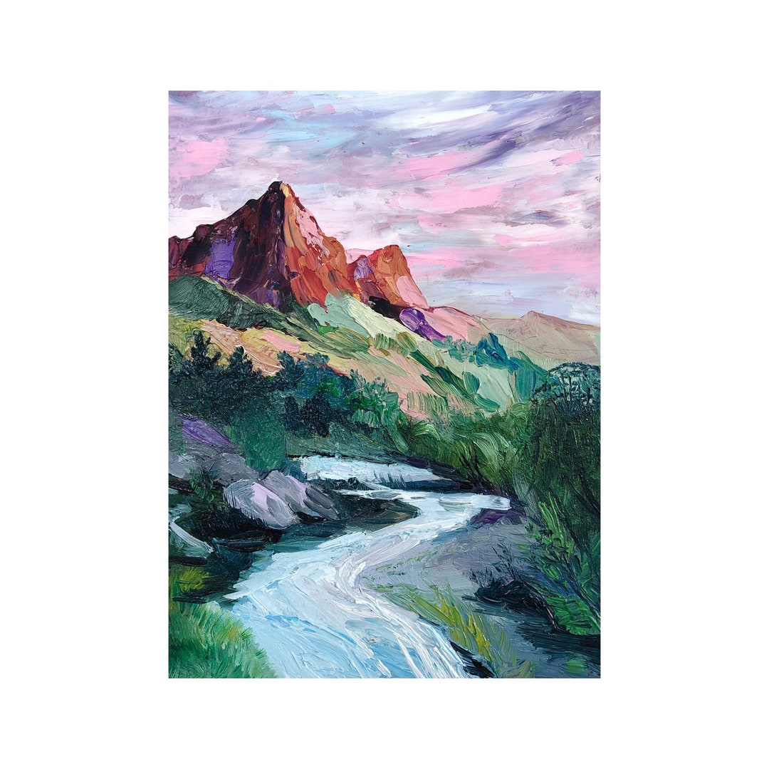 Zion National Park Painting Original Oil Painting Landscape Artwork ...