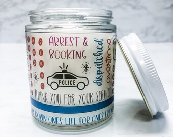 Police Officer Candle - Etsy
