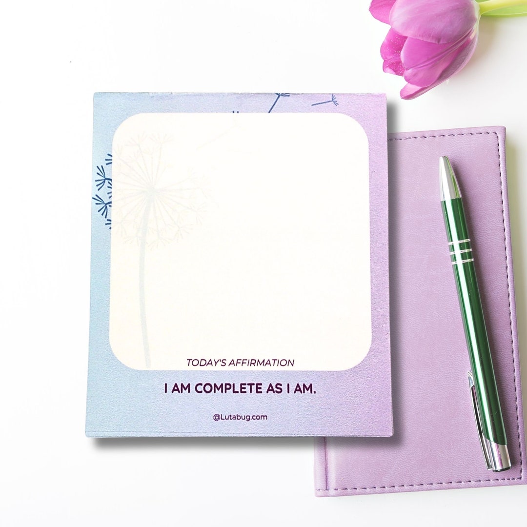 Self Love and Affirmations Notepad, Stationary - Etsy