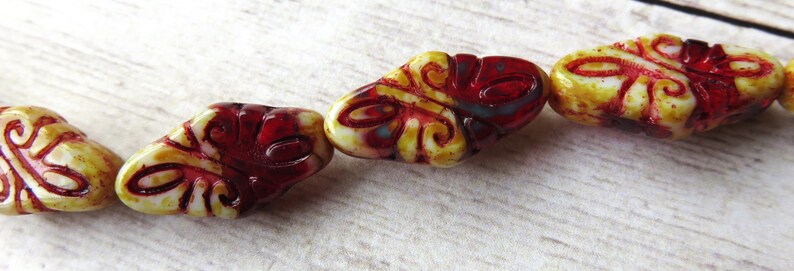 Ruby Transparent and Alabaster Glass With Travertine and Red Wash ...