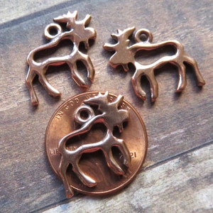Copper Plated Petro Moose Tierracast Charm, 15 Mm, Made in the USA ...