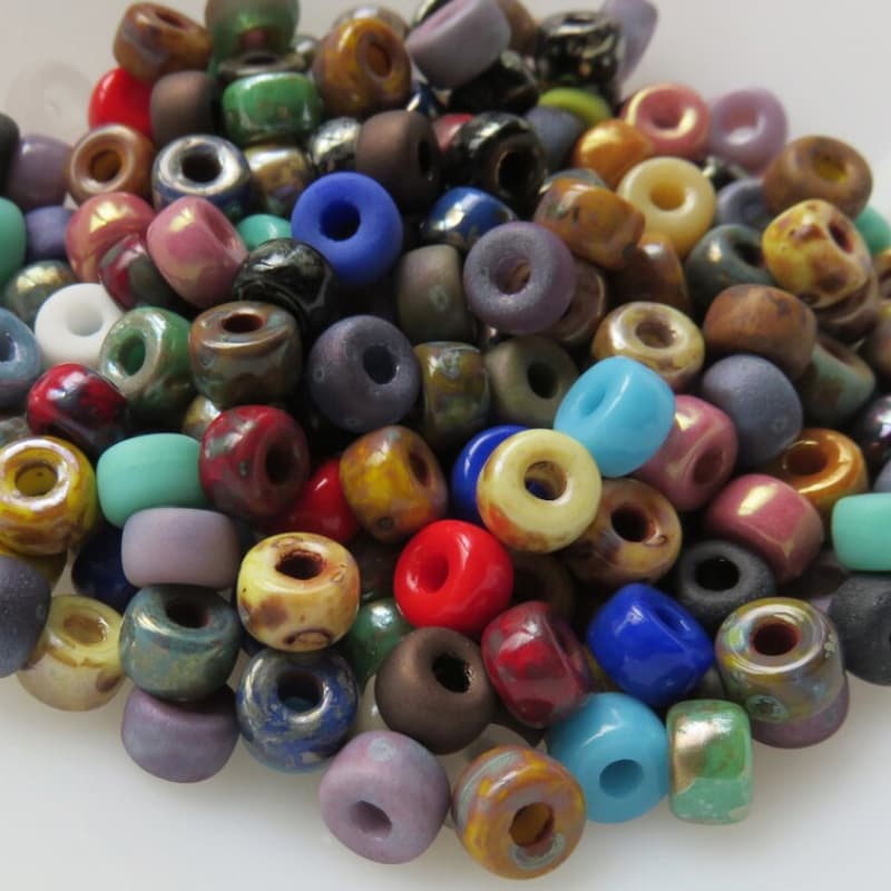 Large Hole Crackle Bead - Etsy