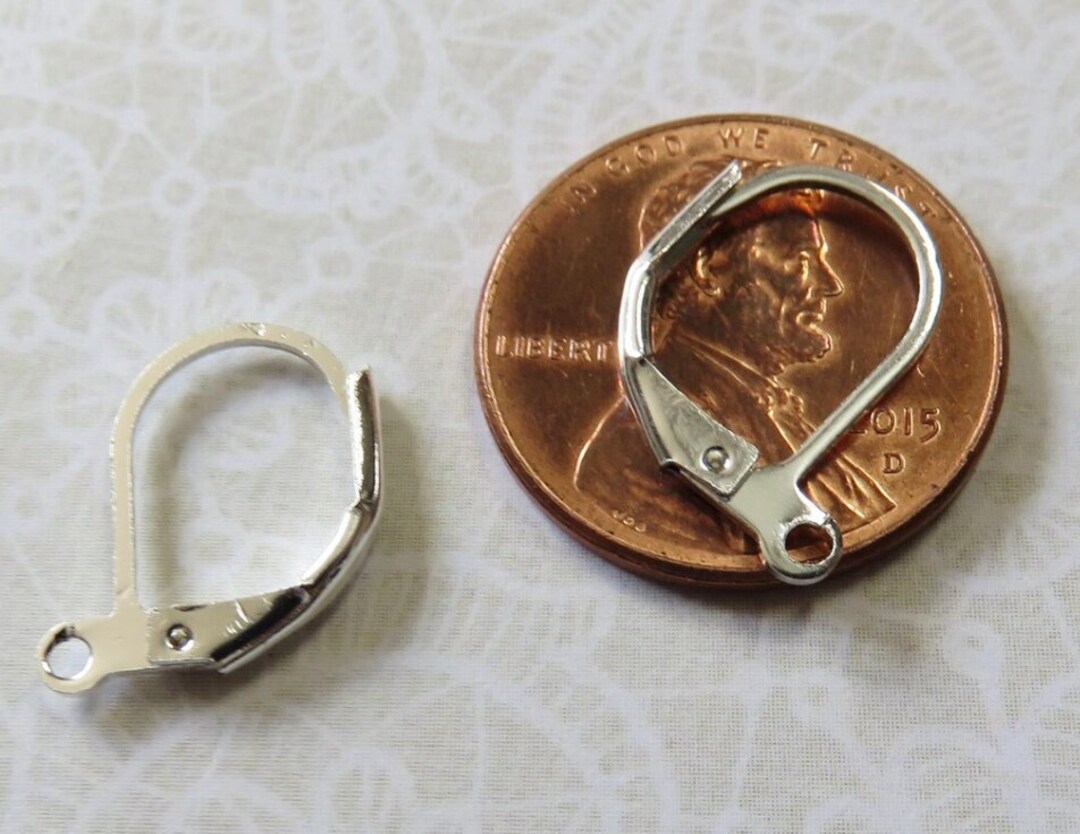 Silver Plate Lever Back Ear Wires - Item M50-3 - Etsy