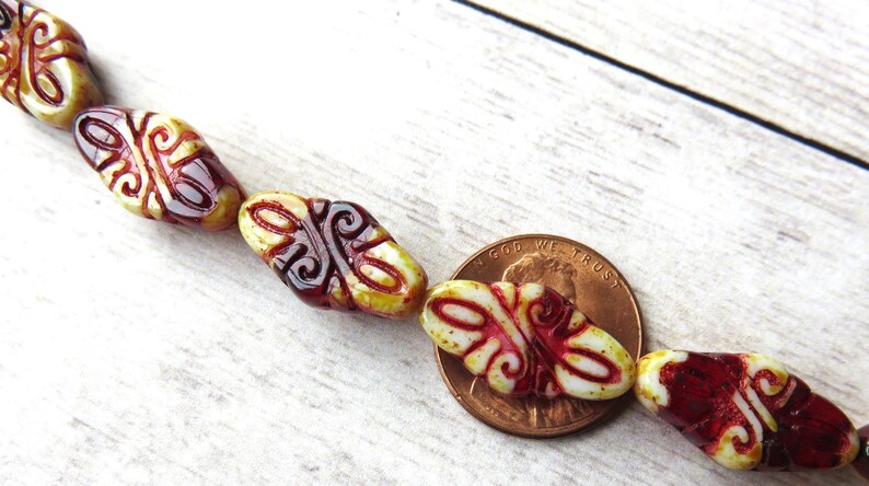 Ruby Transparent and Alabaster Glass With Travertine and Red Wash ...