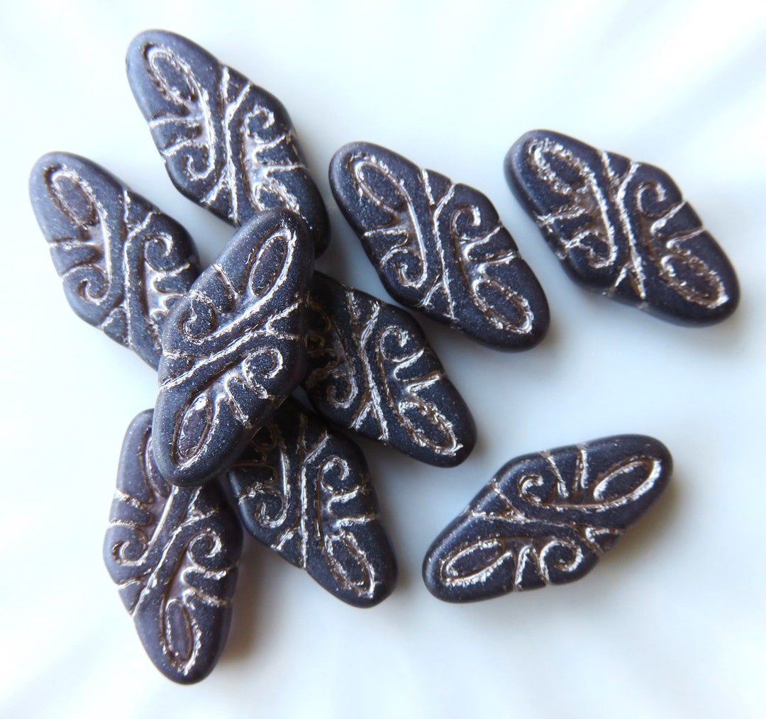 Matte Transparent Lavender Deep Purple Glass With Nebula and Platinum ...