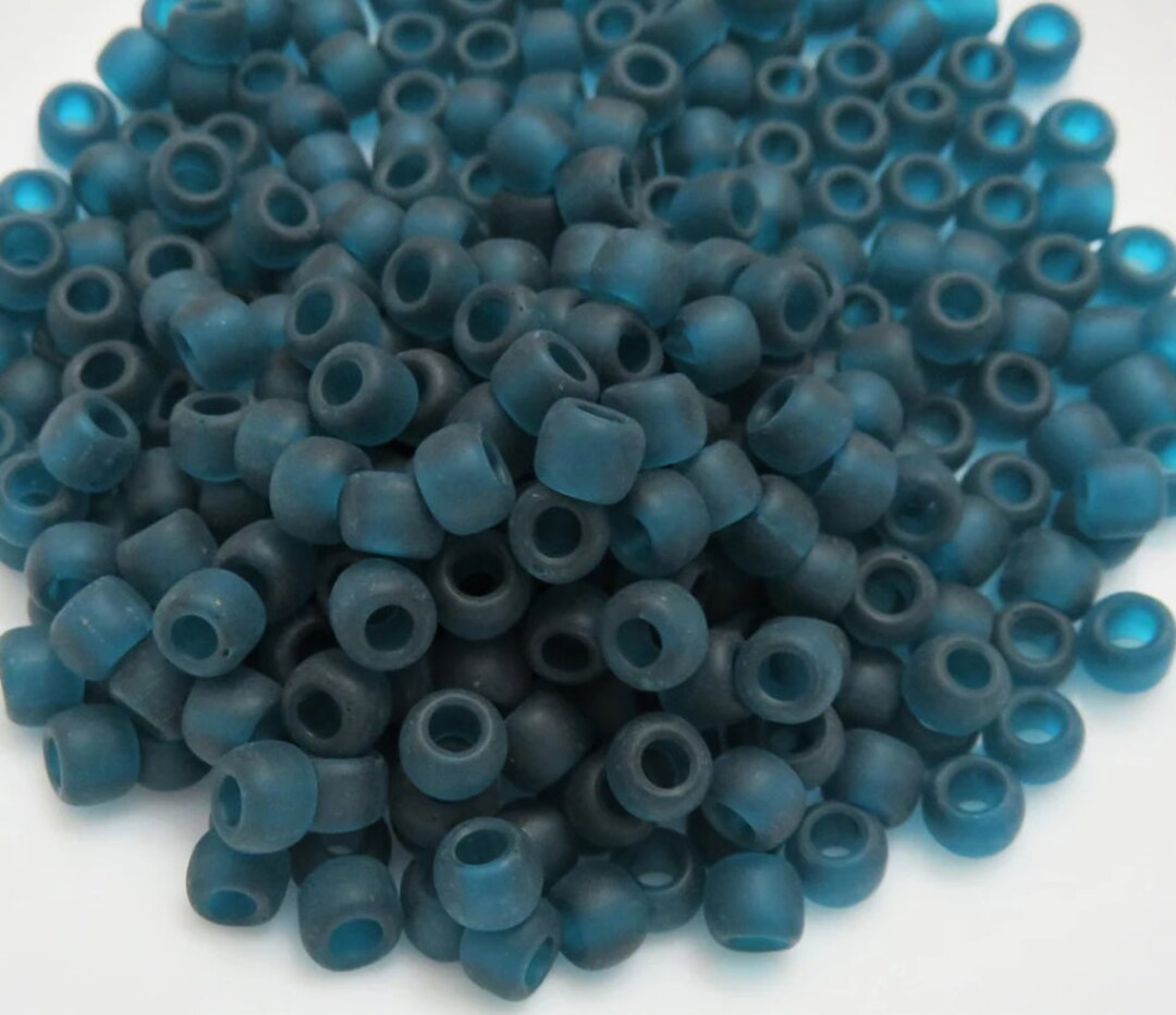 Matte Frosted Teal Blue Green, Toho 3/0 Czech Glass Seed Bead, Crow ...
