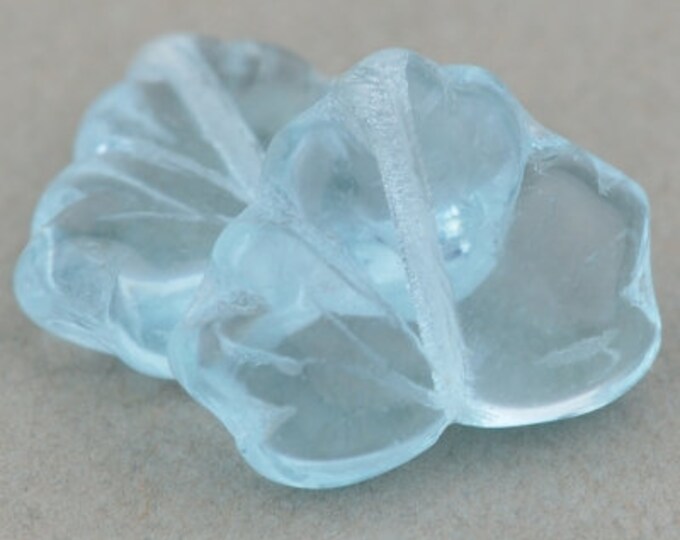 Alexandrite Purple Blue Transparent Glass, Czech Maple Leaf, 13 Mm by ...