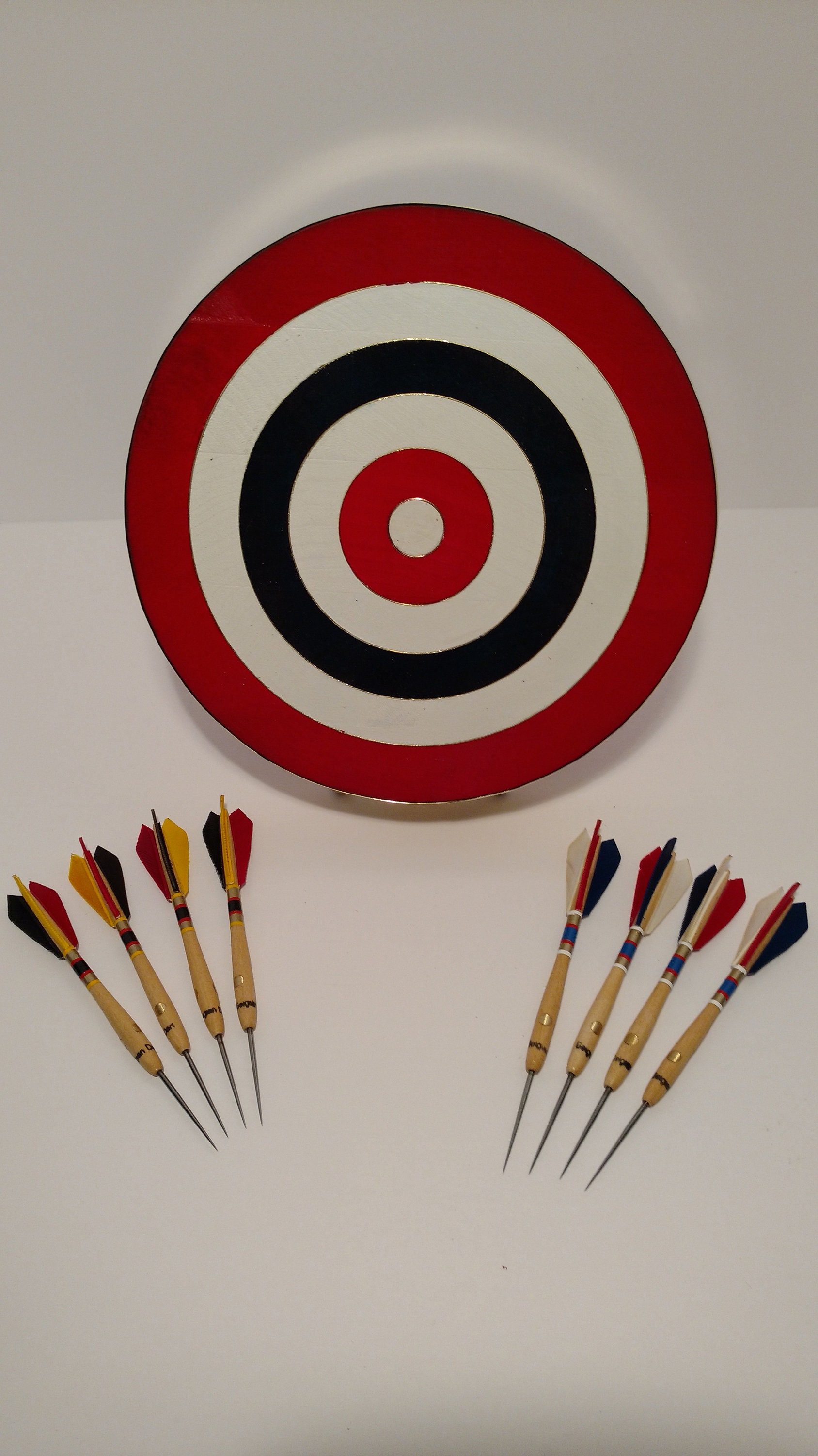 9" Belgian Double Sided Dart Board Set - Etsy