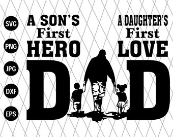 Dad and Sons Clipart Dad Son Boy Kid Clipart Sticker - Etsy