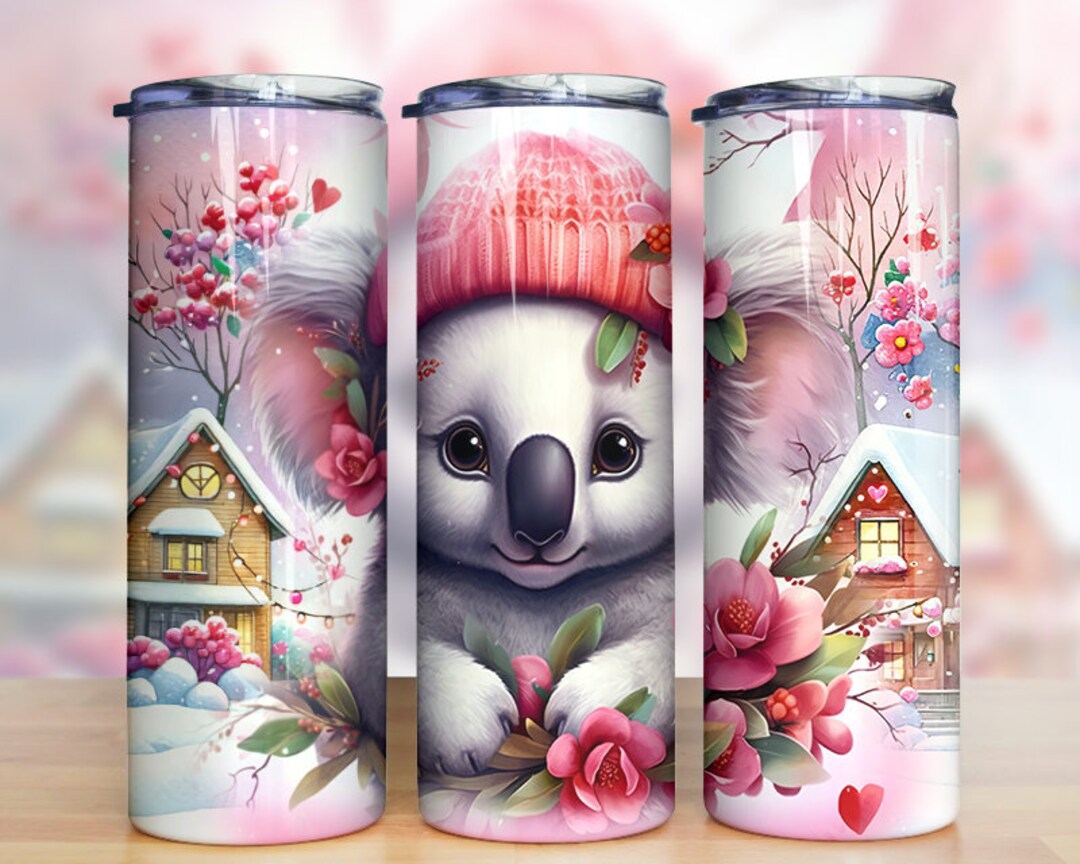 Koala Valentines Day Tumbler PNG Love Letter Koala 20oz - Etsy