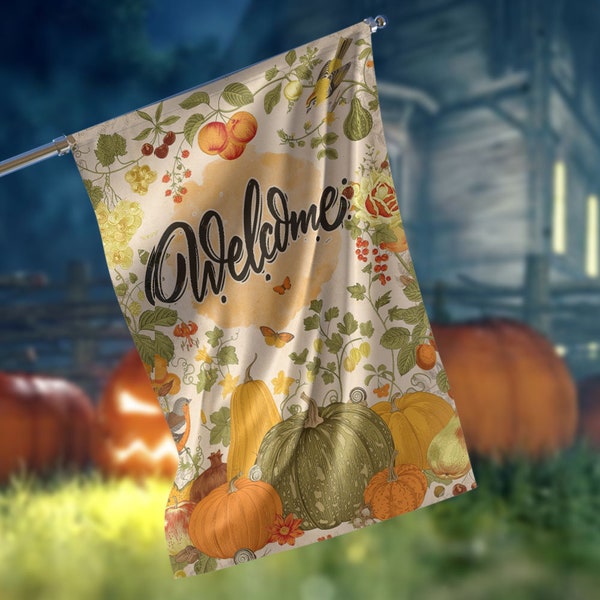 Fall Garden Flag - Etsy