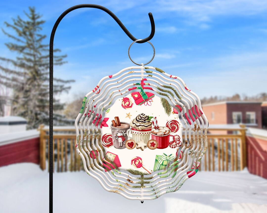 Christmas Coffee Wind Spinner PNG File Hanging Wind Spinners - Etsy