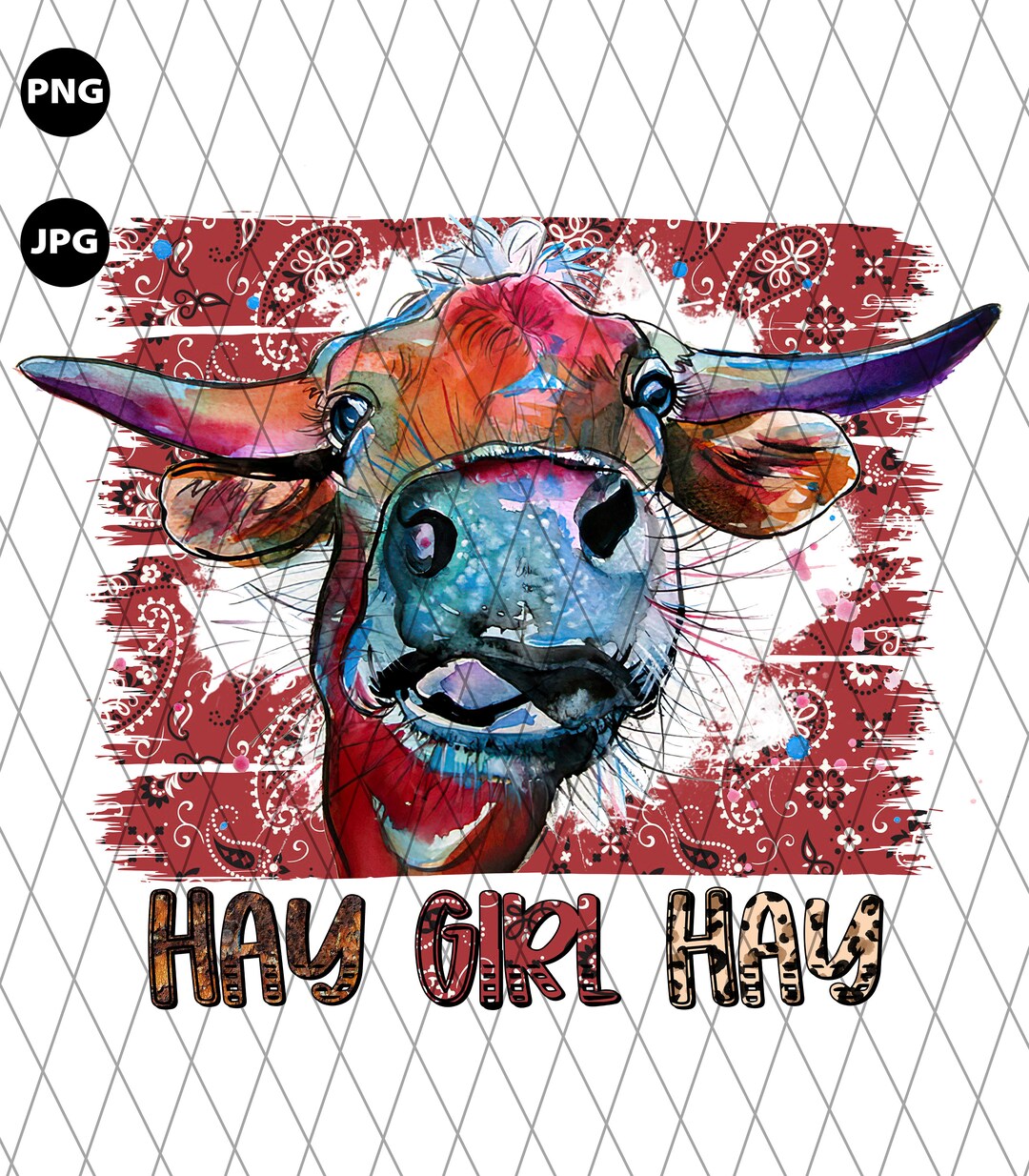 Hay Girl Hay Cow Png Sublimation Designs Downloads PNG - Etsy