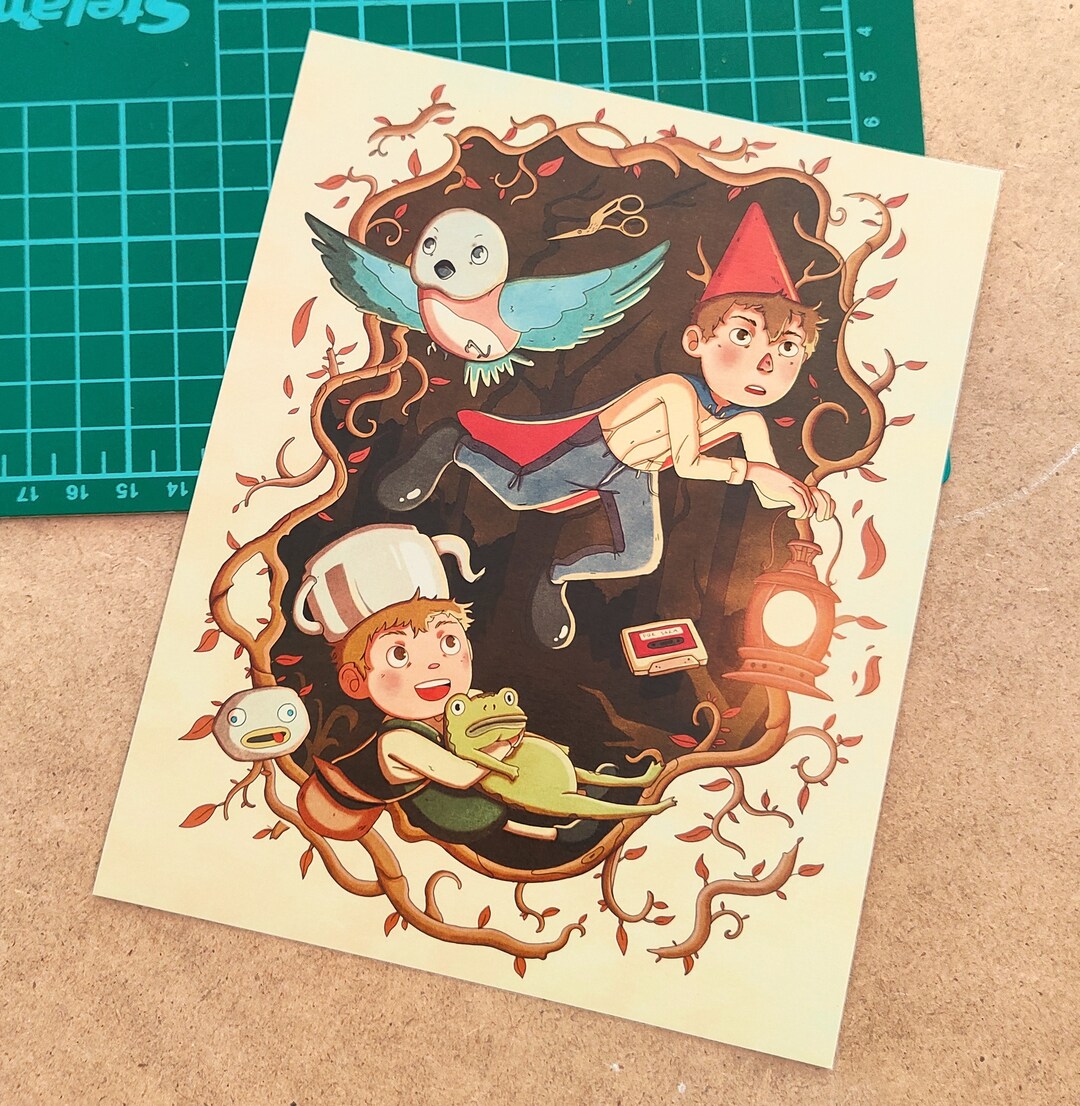 Over the Garden Wall Art Print Otgw Cartoon Illustration Print Wall Art ...