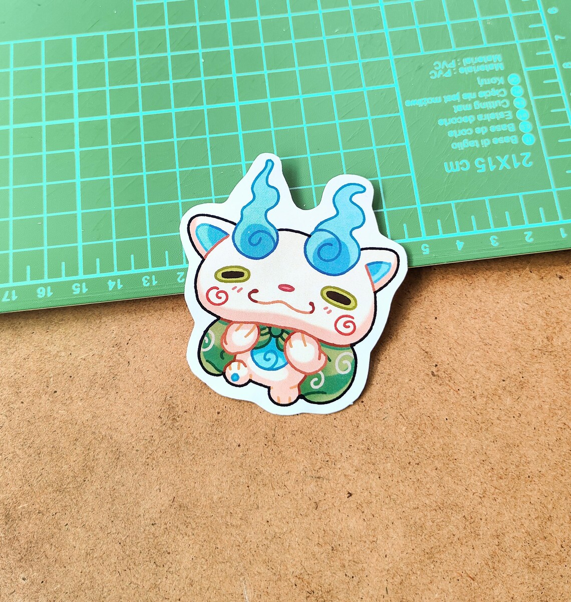 Yokai Watch Stickers | Jibanyan, Komasan and Whisper Cute Laptop ...