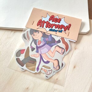 Ace Attorney Sticker Pack, Phoenix Wright, Miles Edgeworth, Maya Fey ...