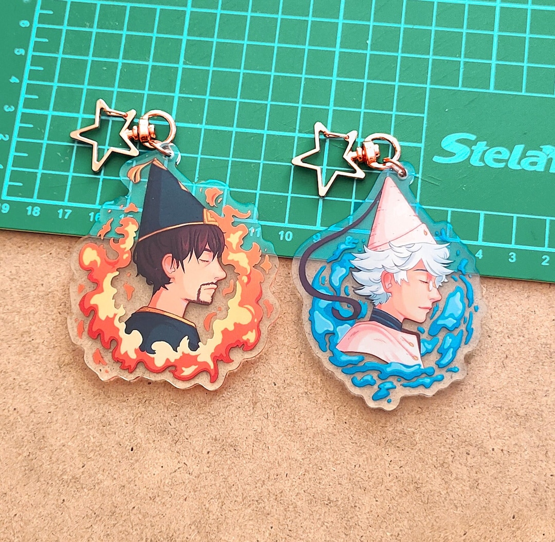 Atelier of witch hat double-sided acrylic keychain Qifrey and orugio ...