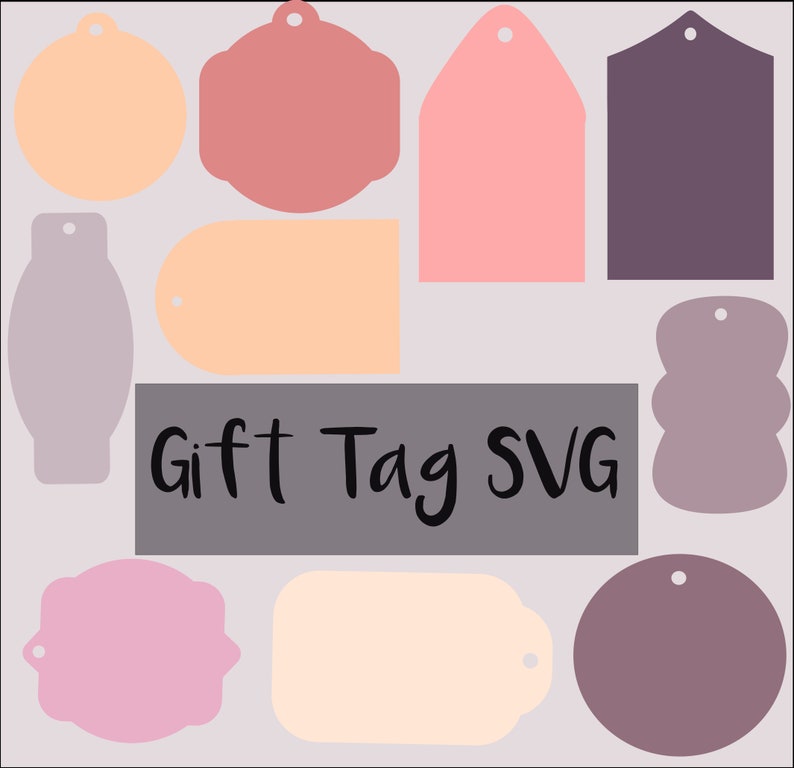 10 Gift Tag Template Shapes SVG Bundle. DIGITAL CUT Files. - Etsy