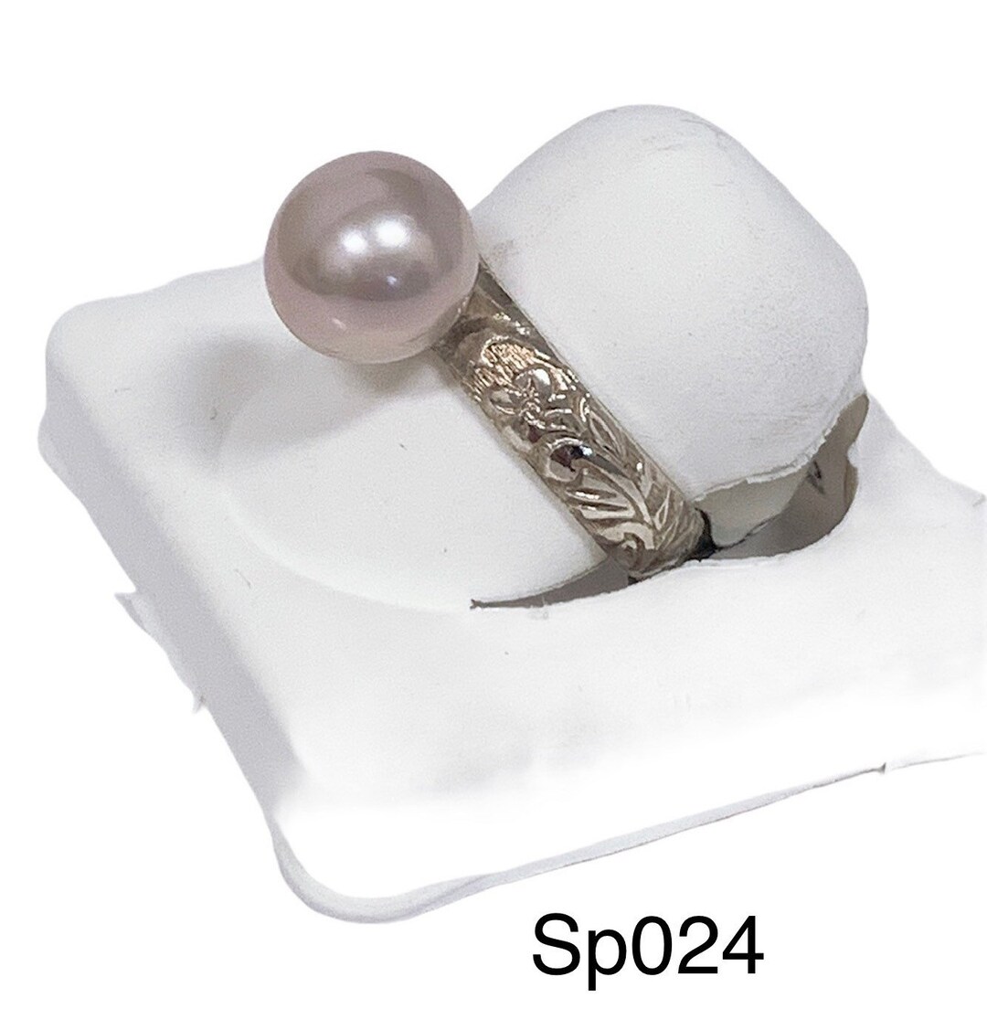 Sterling Silver With 9mm Edison Pearl Ring Size 6.5 Only - Etsy