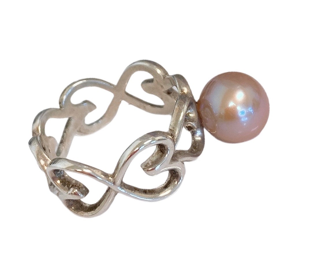 Sterling Silver With Edison Pearl Ring Size 8 Only - Etsy
