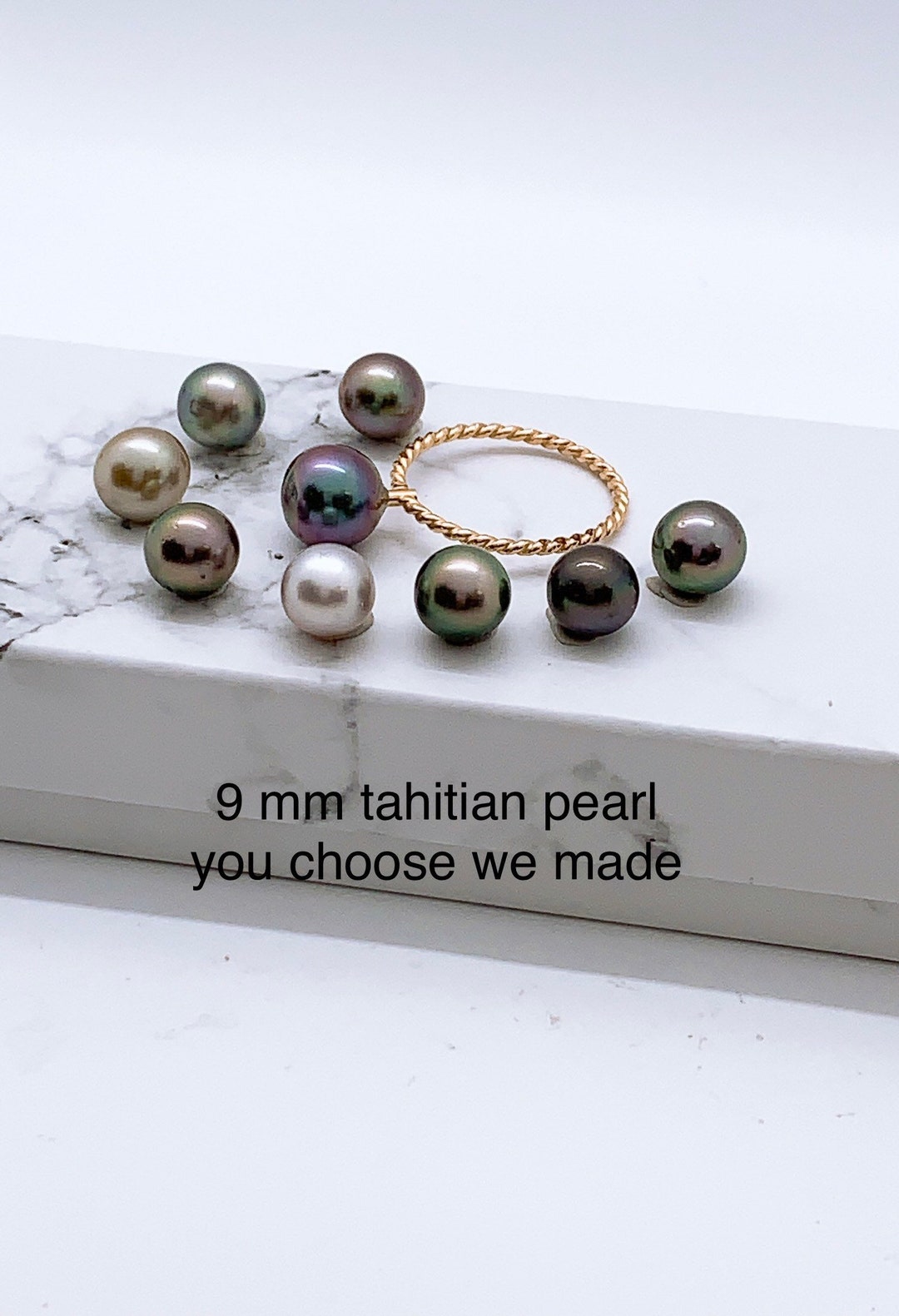 14kt Gold Fill Ring With 9mm Tahitian Pearl - Etsy