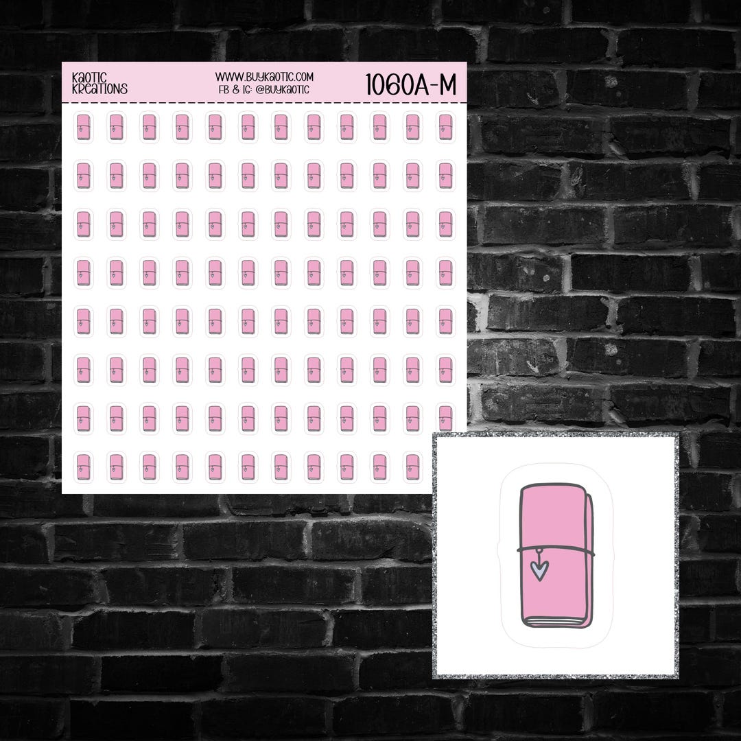 Skinny Planner Icon Sticker Sheet - Etsy
