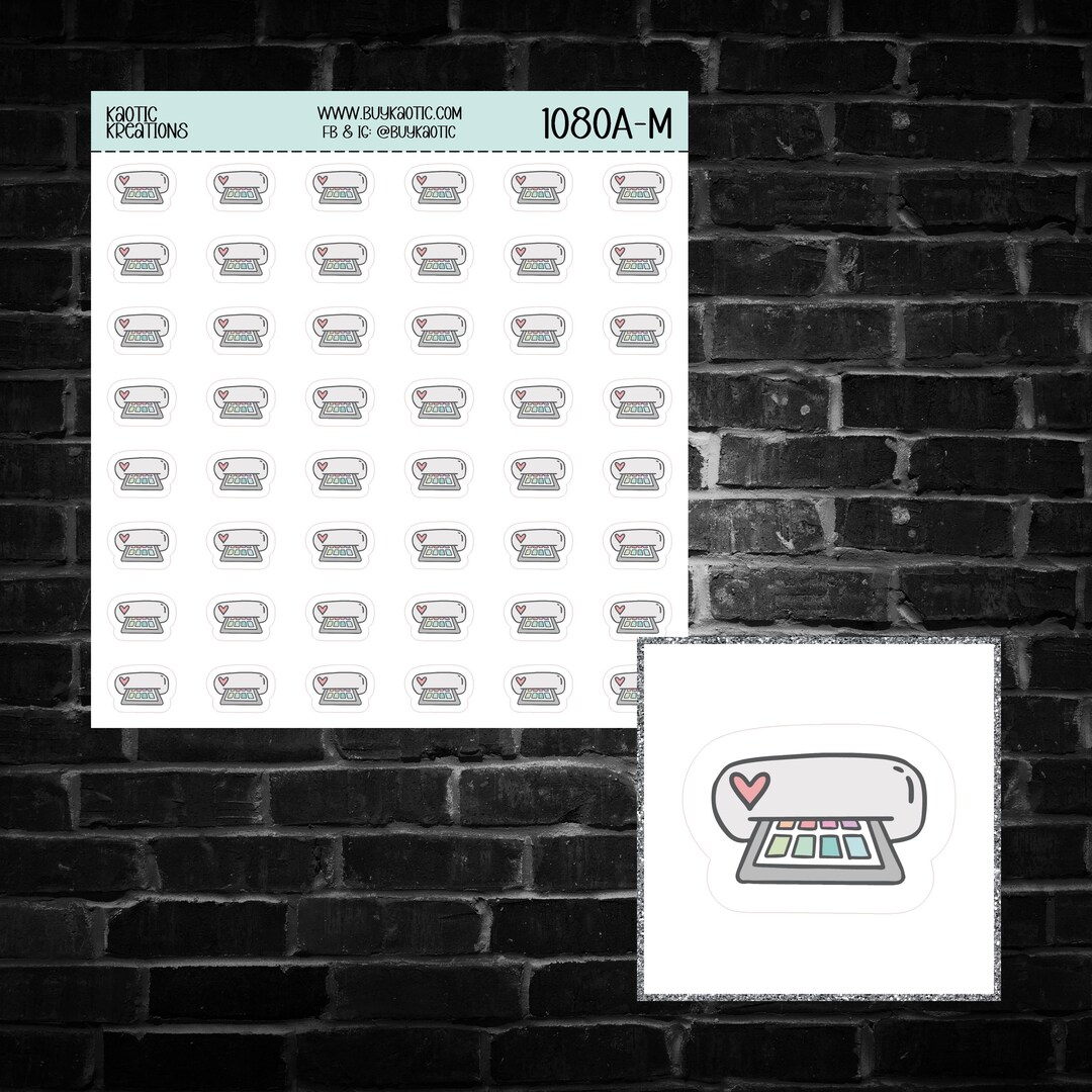 Printer Icon Sticker Sheet - Etsy