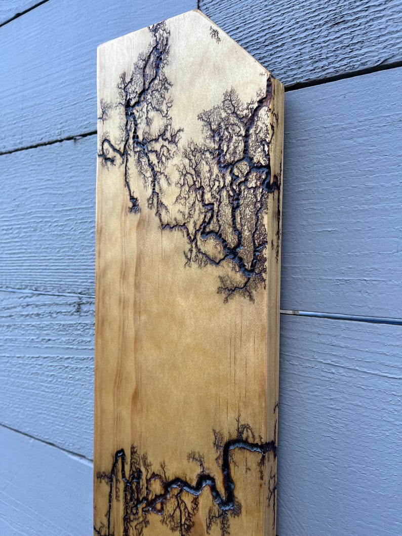 Fractal Burn Art Wall Mounted Board - Etsy