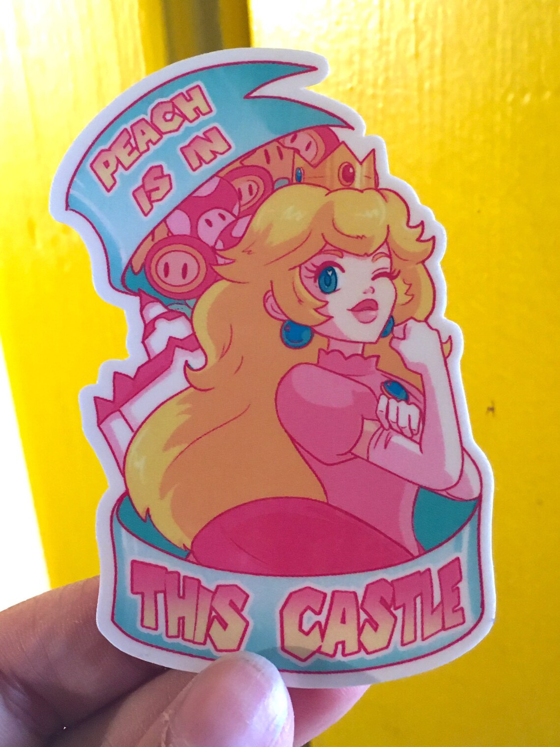 Princess Peach Sticker - Etsy