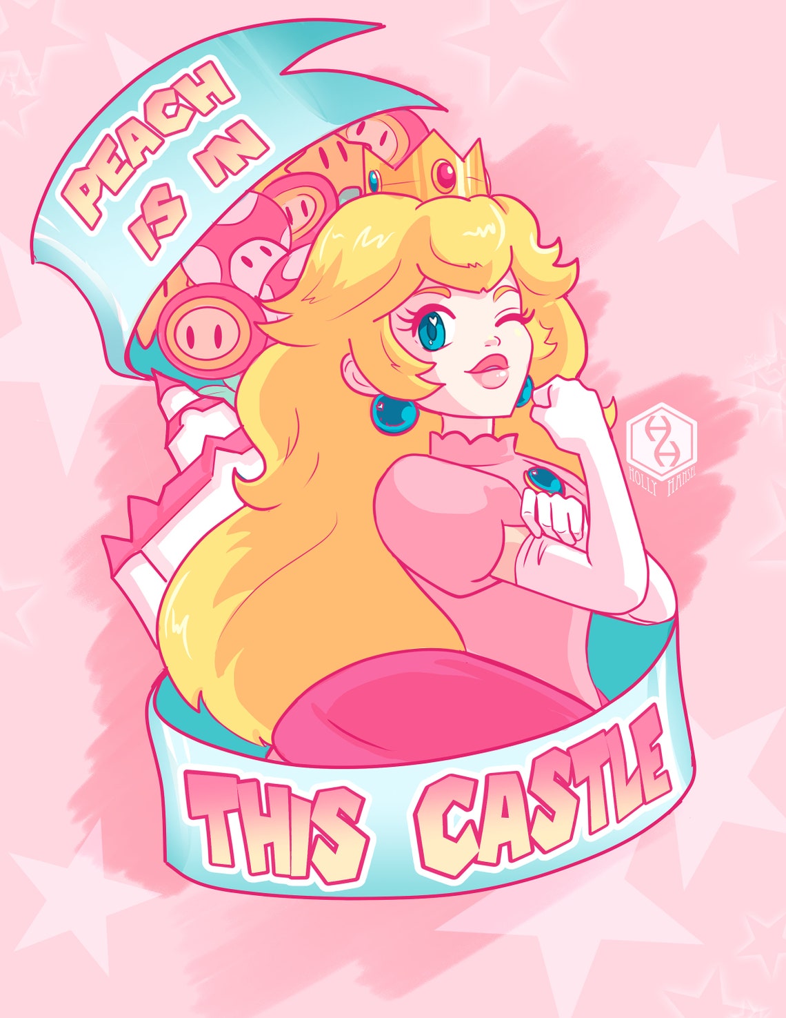 Princess Peach Sticker - Etsy