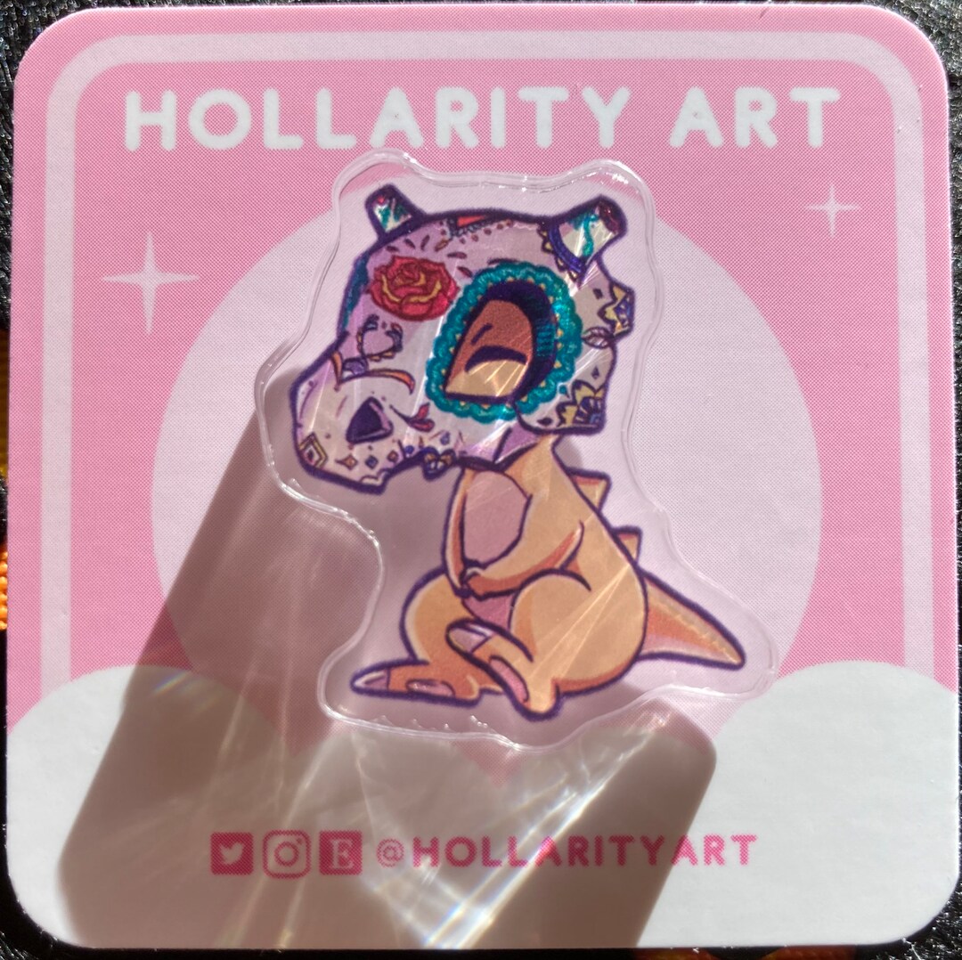 Sugar Skull Cubone Pin - Etsy