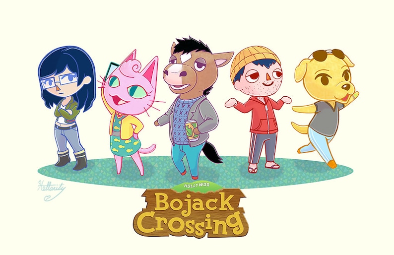 Bojack Crossing- Art Print - Etsy