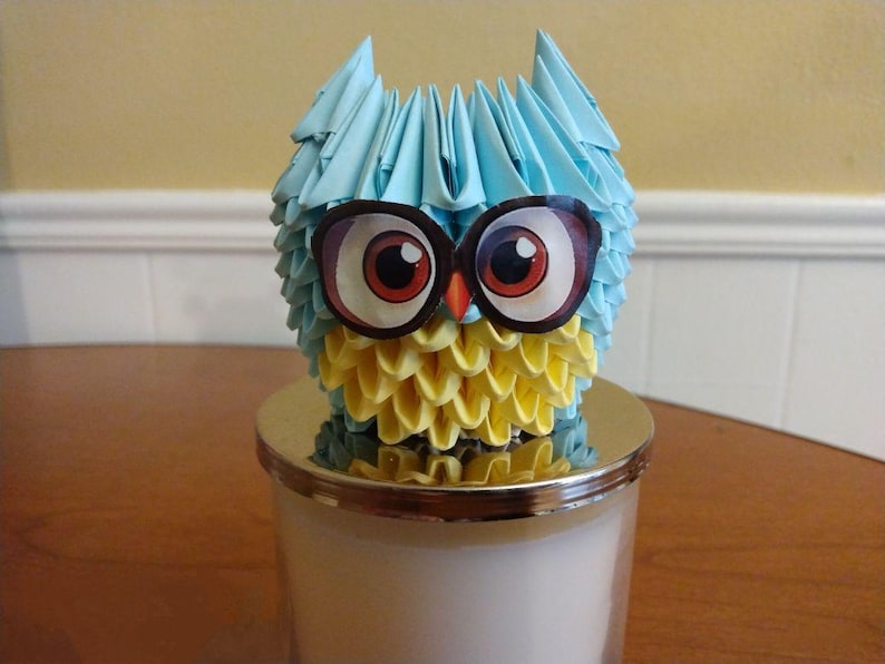 Beginner 3D Origami DIY Kits - Owl, Bee, Ladybug With Base, Pattern ...