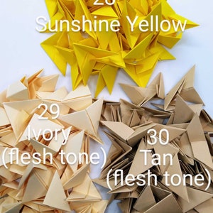 Handcrafted Pre-folded 3D Origami Triangles - Ideal for DIY Crafts ...