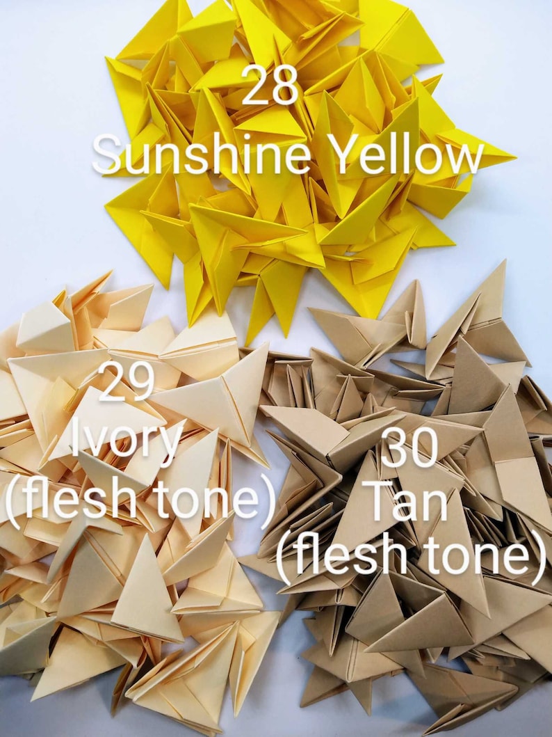 Handcrafted Pre-folded 3D Origami Triangles - Ideal for DIY Crafts ...