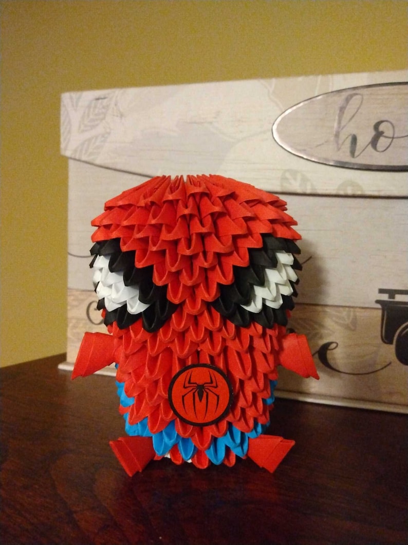 Handmade 3D Web-slinger Origami - Unique Paper Sculpture, Custom ...
