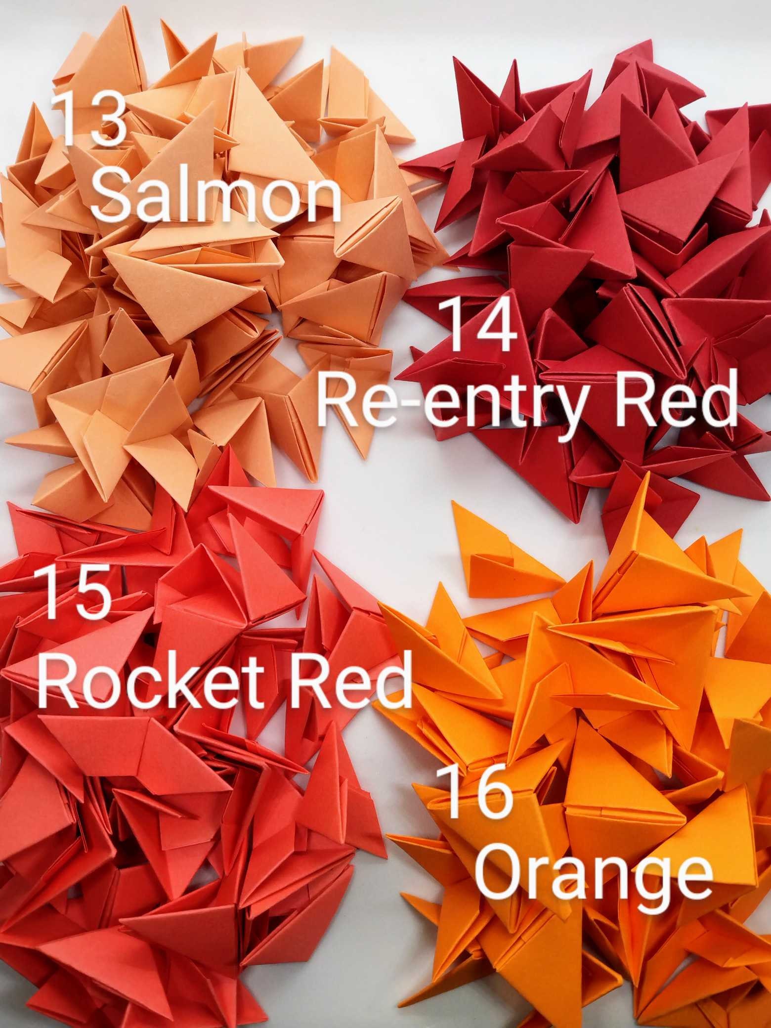 Handcrafted Pre-folded 3D Origami Triangles - Ideal for DIY Crafts ...