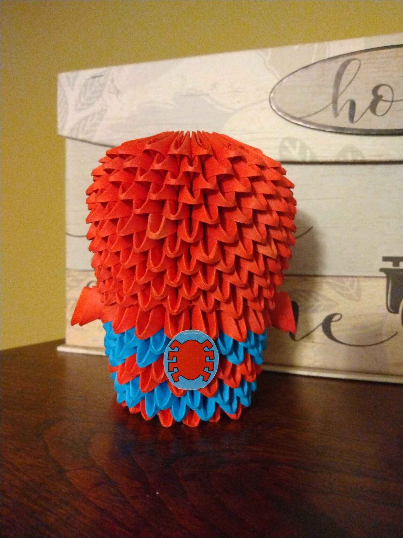 Handmade 3D Web-slinger Origami - Unique Paper Sculpture, Custom ...