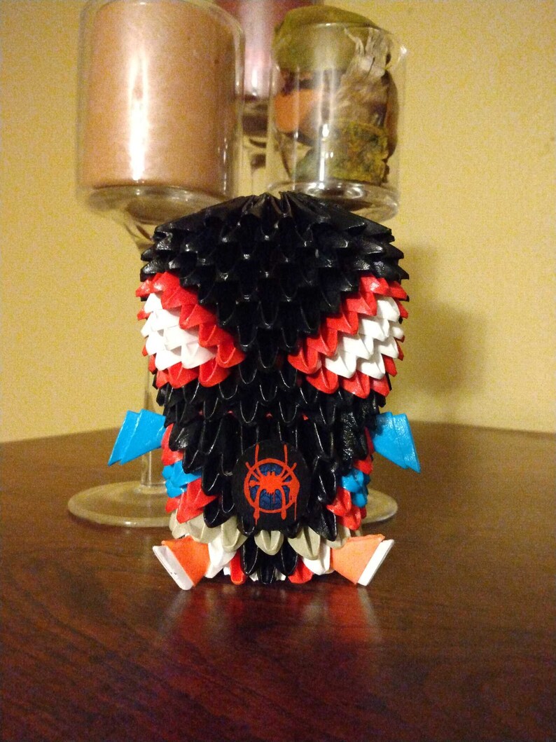 Handmade 3D Web-slinger Origami - Unique Paper Sculpture, Custom ...